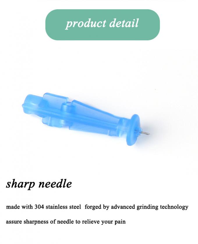 มีดหมอเข็มเจาะเลือดทางการแพทย์แบบใช้แล้วทิ้ง 23G 26G 28G