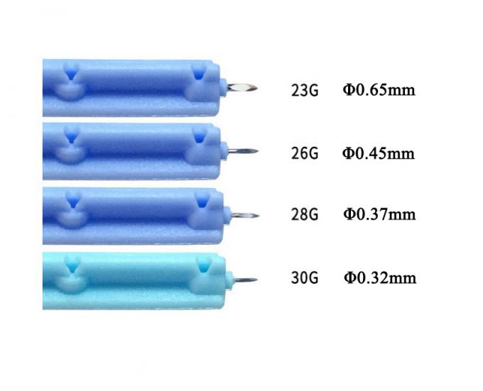 มีดหมอเข็มเจาะเลือดทางการแพทย์แบบใช้แล้วทิ้ง 23G 26G 28G